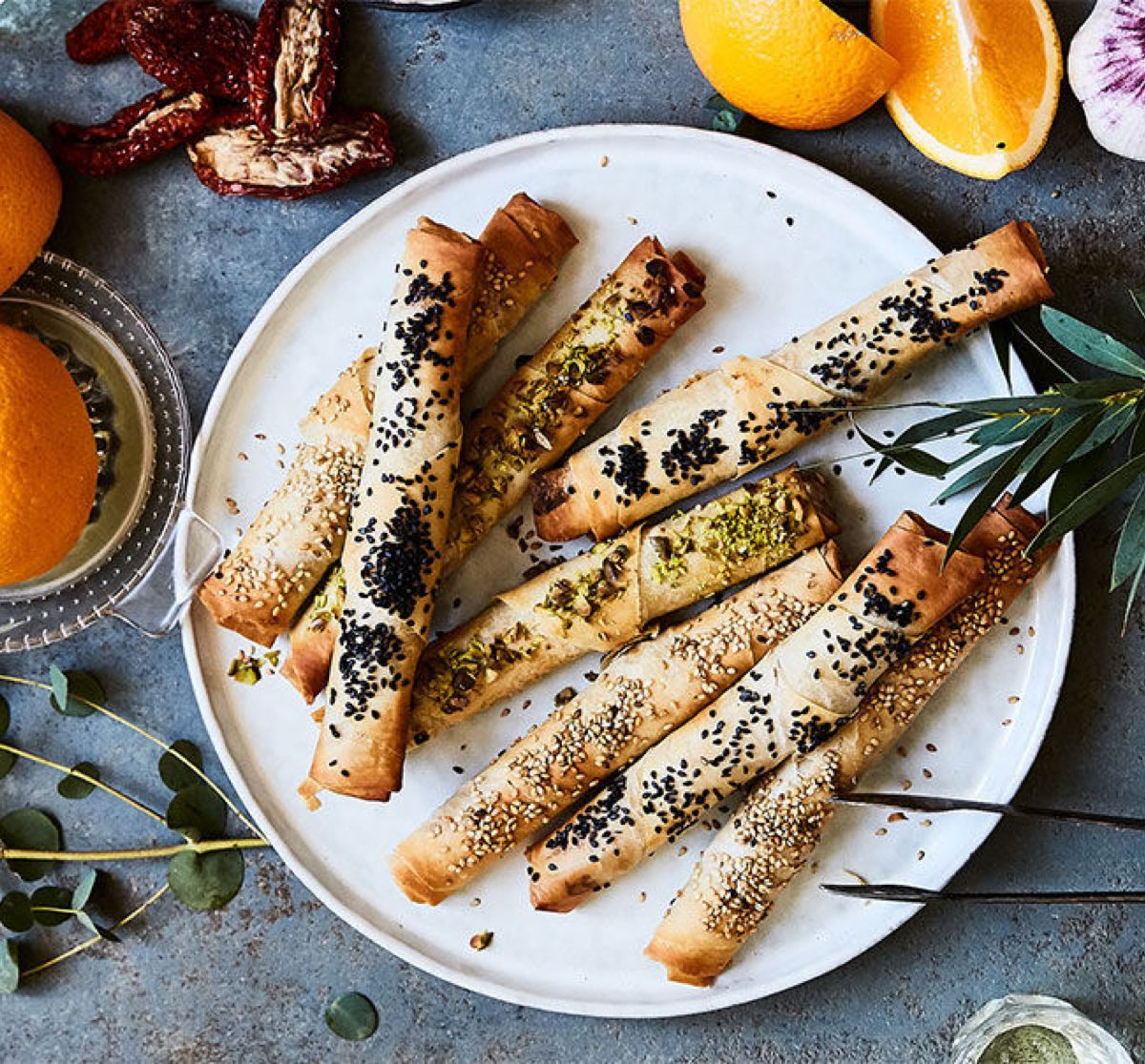 Recipe: Pastry Cigars with Orange Carrot Dip | NEFF
