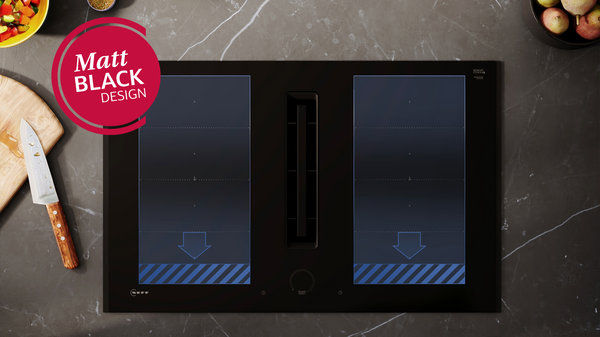 Kochfeld Matt Schwarz – mit & ohne Dunstabzug